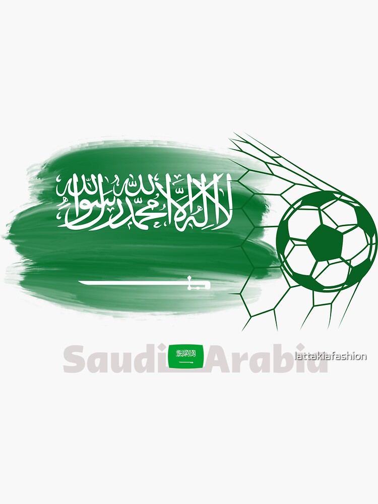 "Saudi arabia national team sticker and t-shirt" Sticker for Sale by ...