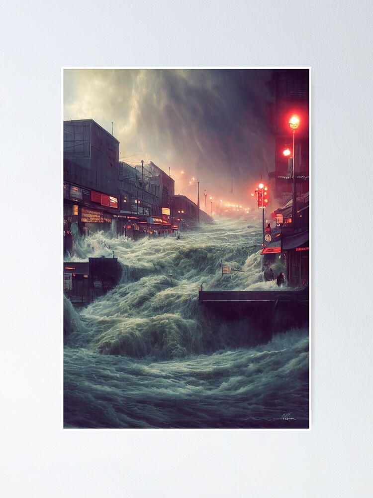 "A massive dam breaks" Poster for Sale by breaker160 | Redbubble