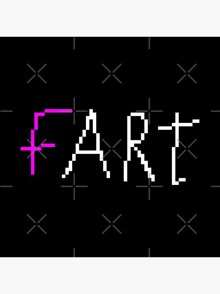 "Fart Pixel art quote" Sticker for Sale by FILTER8 | Redbubble