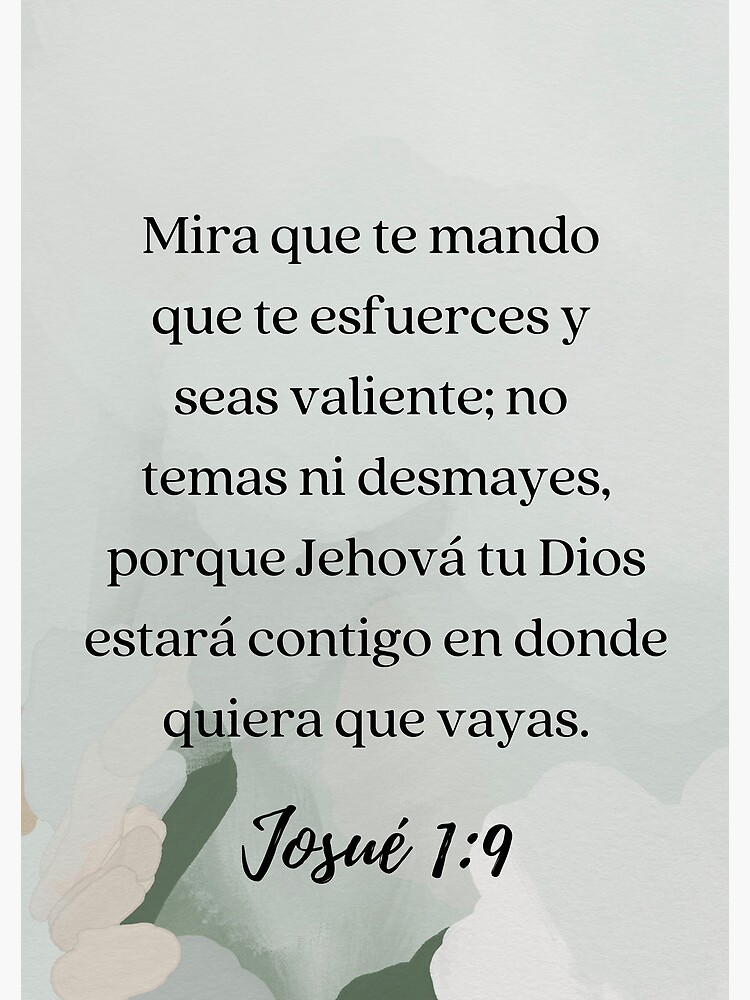 "Joshua 1:9 Bible Verse In Spanish" Journal for Sale by bible-prints ...