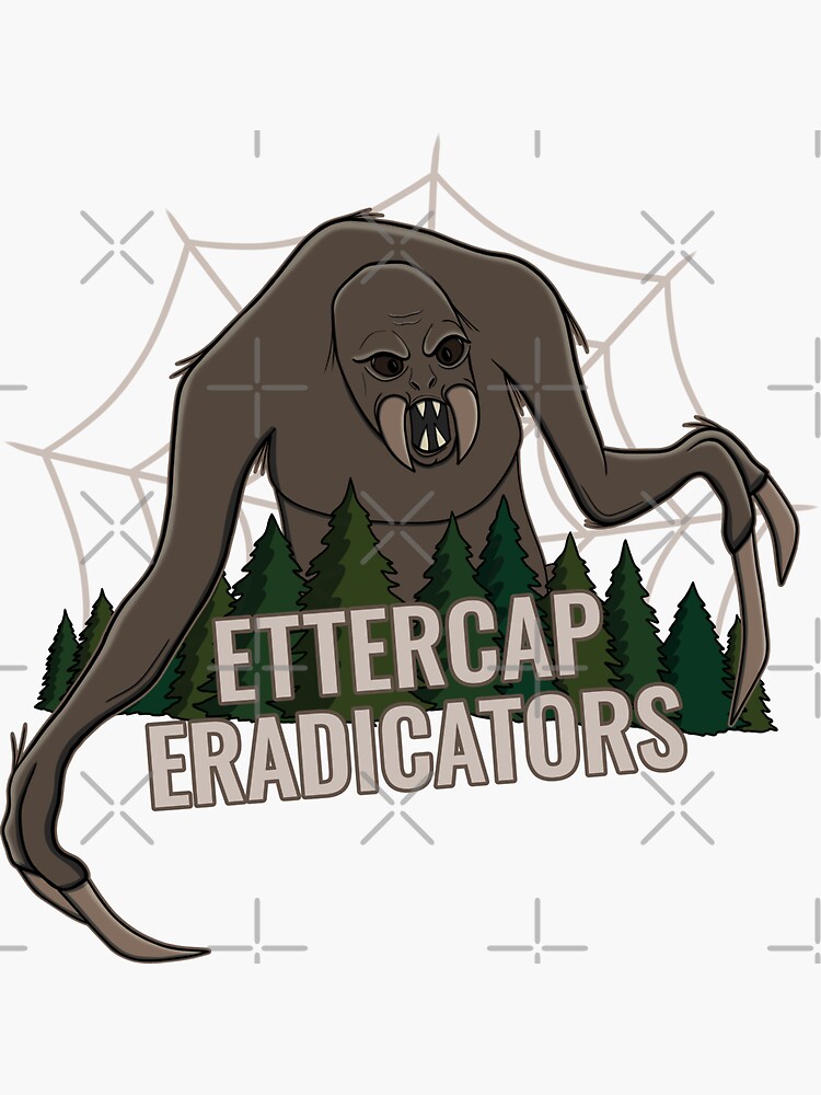 "Ettercap Dungeons and Dragons Monster" Sticker for Sale by Milizabeth ...