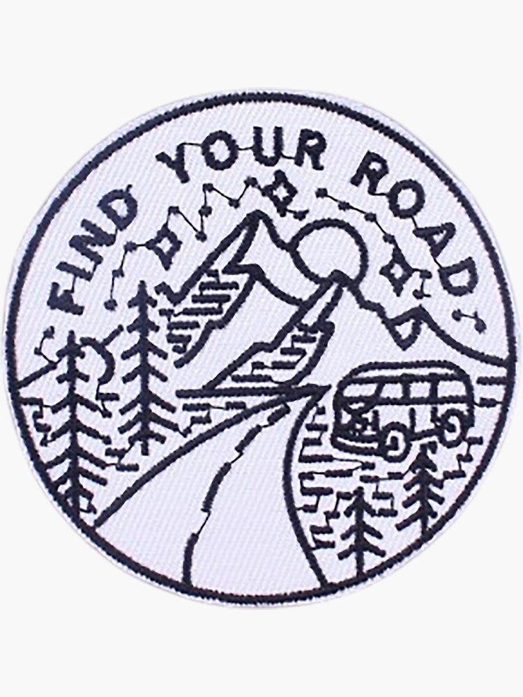 "Find Your Road" Sticker for Sale by CraftySkill | Redbubble