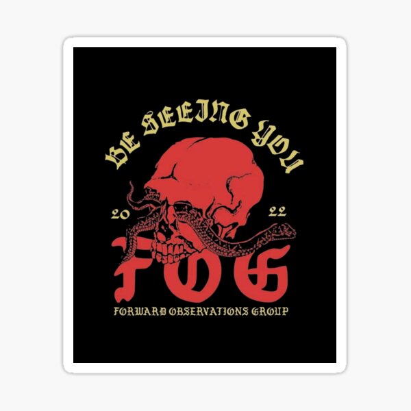 "FOG-BE SEEING YOU" Sticker for Sale by Sakazaki-store | Redbubble