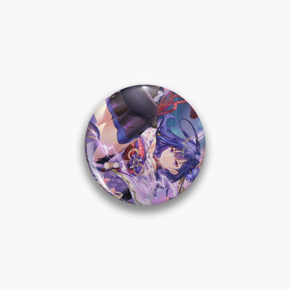 "Lightning Raiden Shogun Genshin Impact" Pin for Sale by genshinwaifus ...