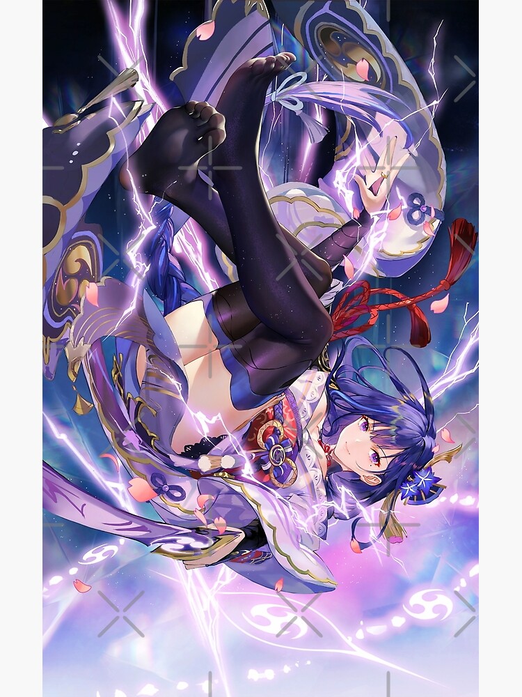Póster «Rayo Raiden Shogun Genshin Impact» de genshinwaifus | Redbubble