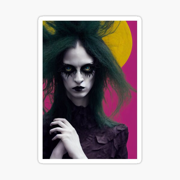 "ALIEN FASHION SHOOT Midjourney AI Artwork" Sticker for Sale by ...