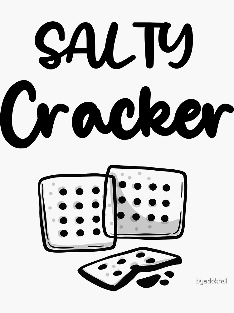 "Salty Cracker" Sticker for Sale by byadokhal | Redbubble