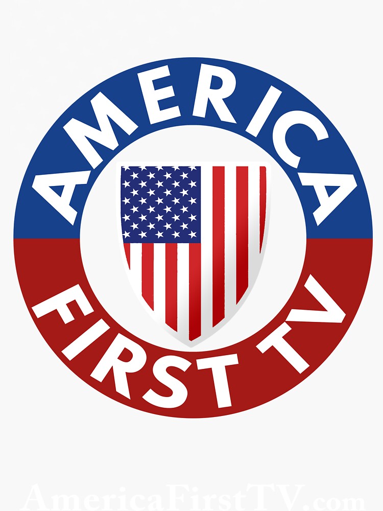 "America First TV logo T-Shirt (AF2-2022-10)" Sticker for Sale by Regal ...