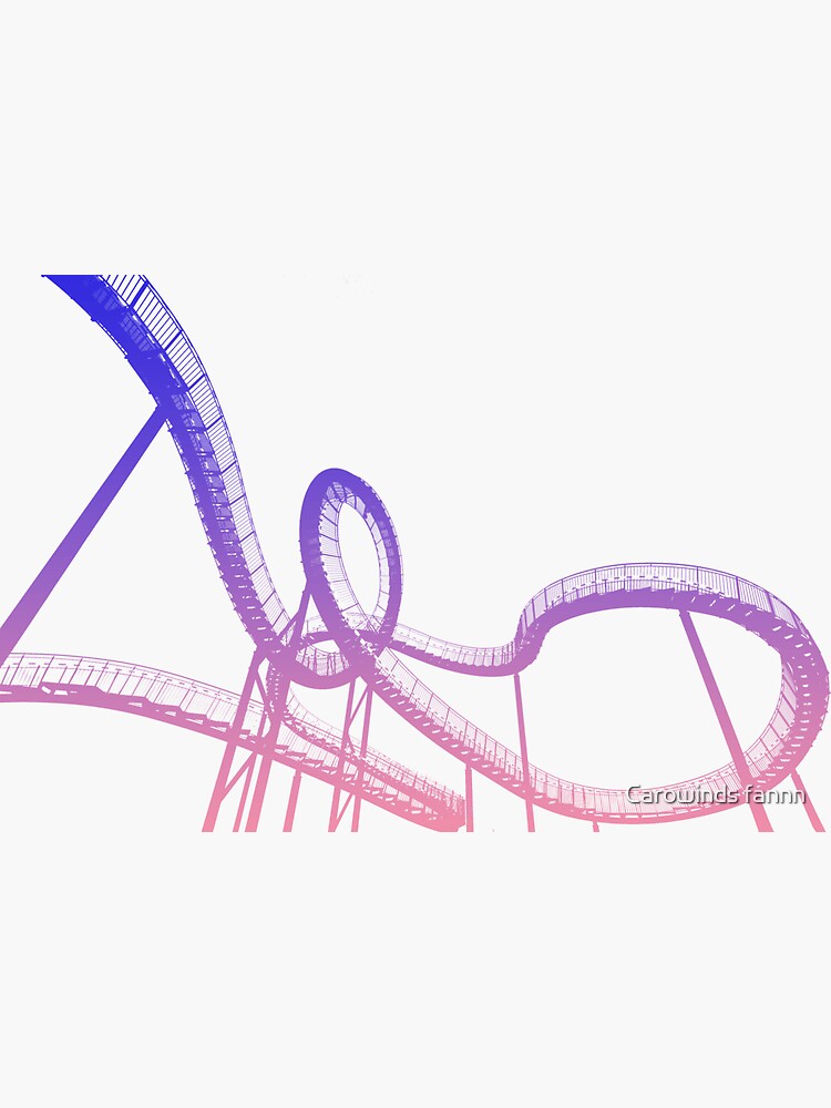 "Roller Coaster theme park" Sticker for Sale by rifat710 | Redbubble