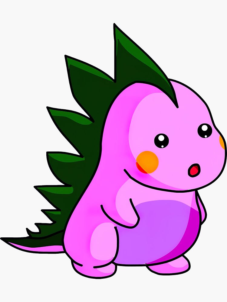 "Cute Pink Dragon" Sticker for Sale by Yokoban | Redbubble