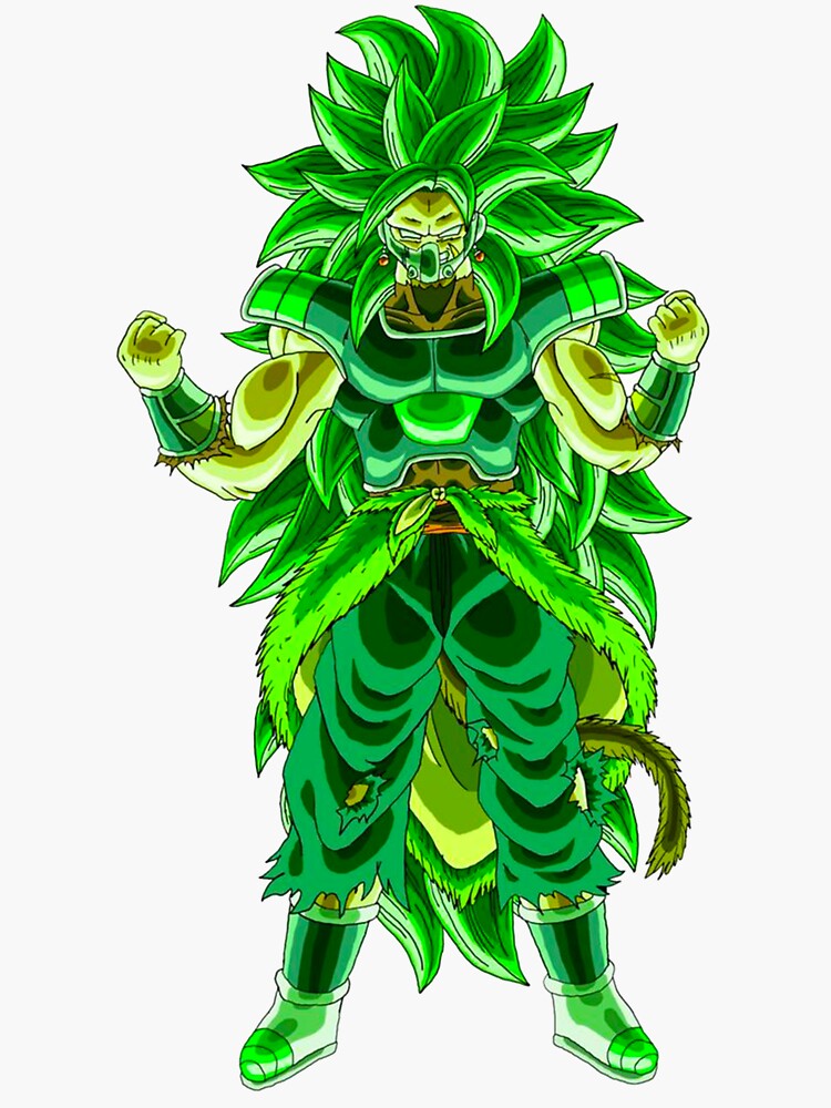 "broly" Sticker for Sale by SatourHM | Redbubble