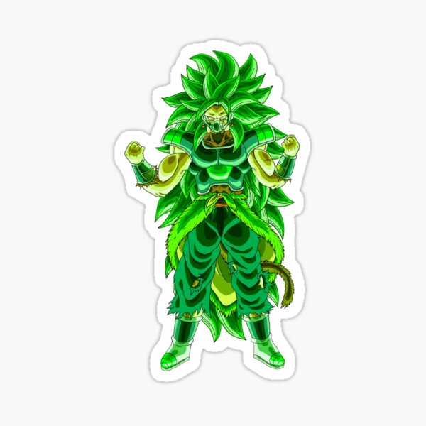 "broly" Sticker for Sale by SatourHM | Redbubble