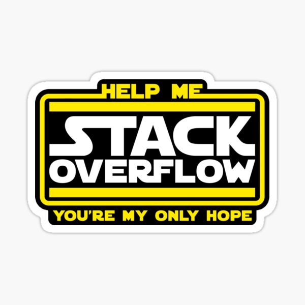 "May The Stack Overflow" Sticker for Sale by karimkar | Redbubble