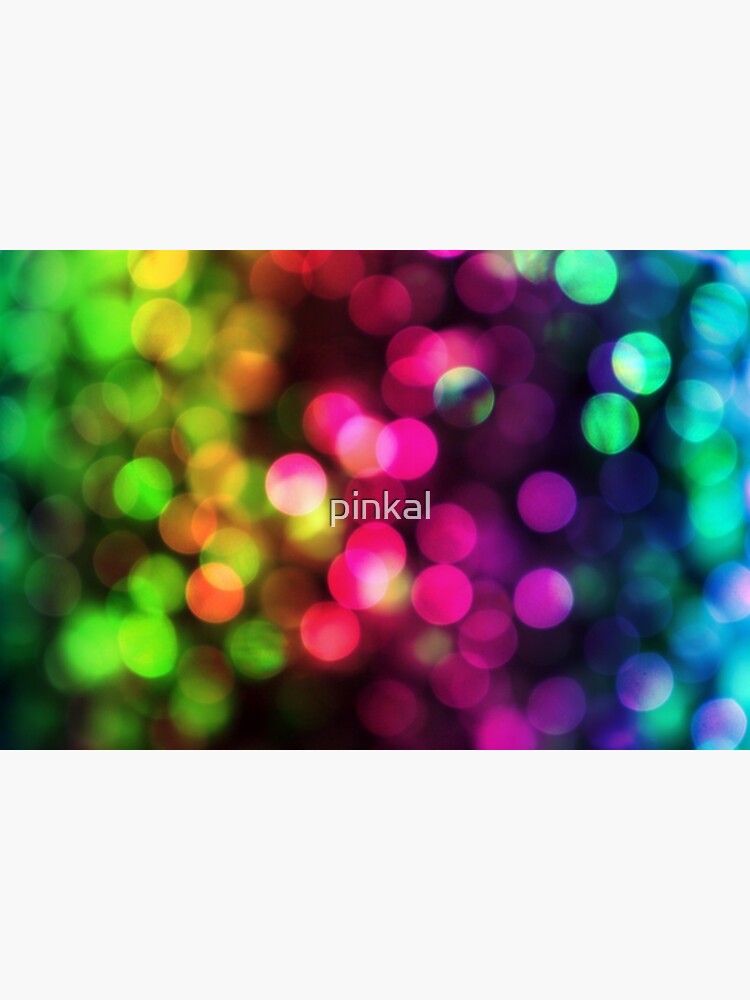 "Rainbow Lights Bokeh" Poster for Sale by pinkal | Redbubble