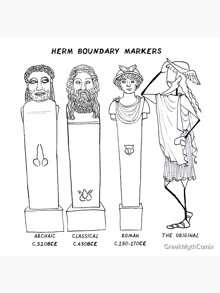 "Herm Boundary Markers vs Hermes, The Original" Art Print for Sale by ...