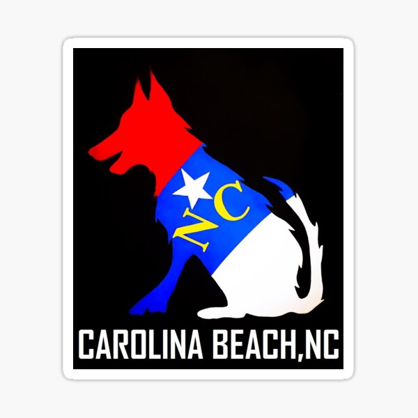 "NC DOG (Carolina Beach, NC) " Sticker for Sale by Workingdogs | Redbubble