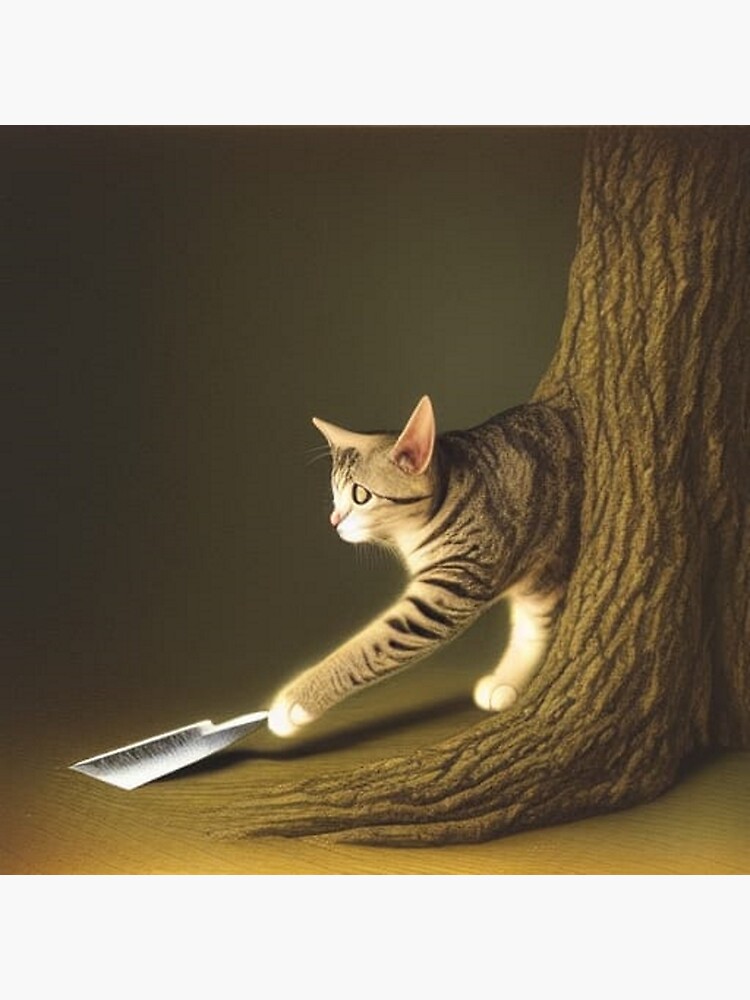 Pegatina «Akanah Dyer la gata se ha convertido en el árbol» de ...