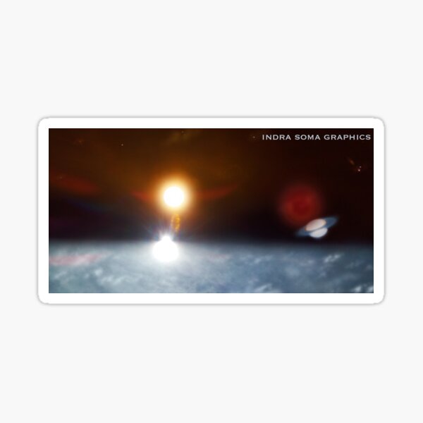 "Binary Solar system “Red sun”" Sticker for Sale by Indra-Soma | Redbubble