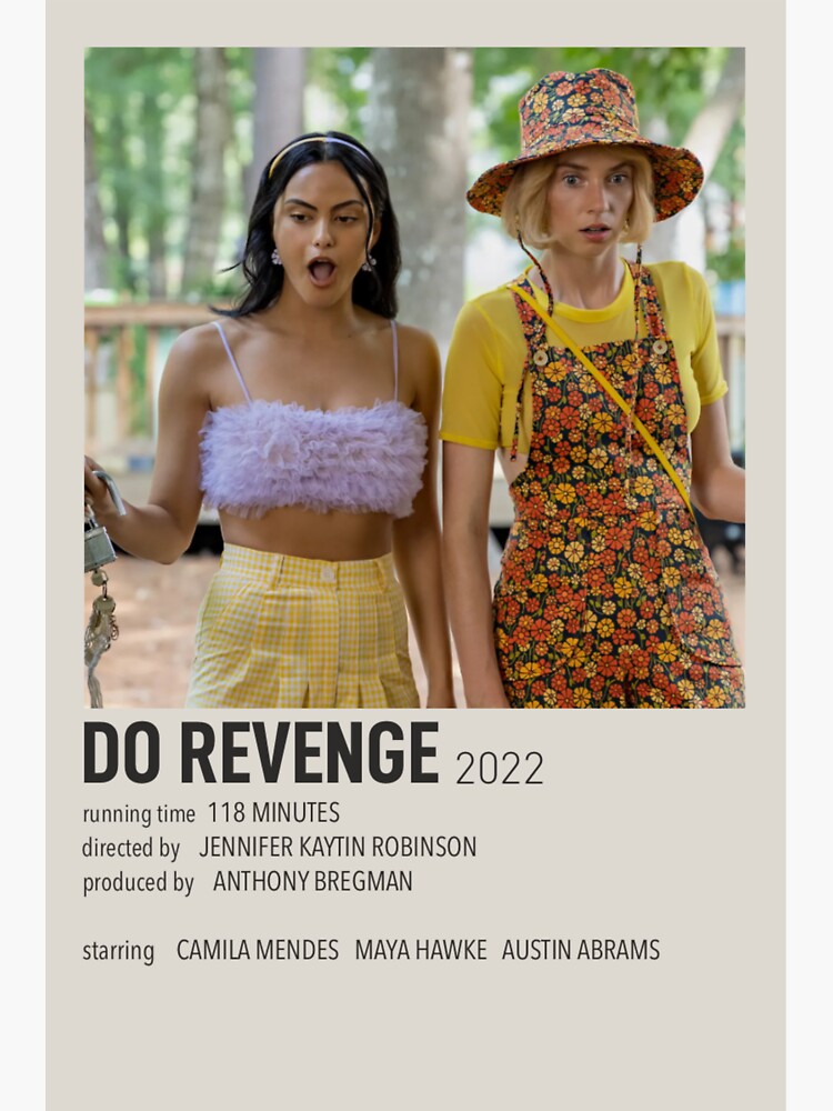 "do revenge movie poster" Sticker for Sale by dereksoriano24 | Redbubble
