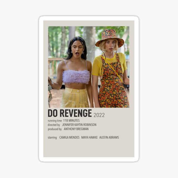 "do revenge movie poster" Sticker for Sale by dereksoriano24 | Redbubble