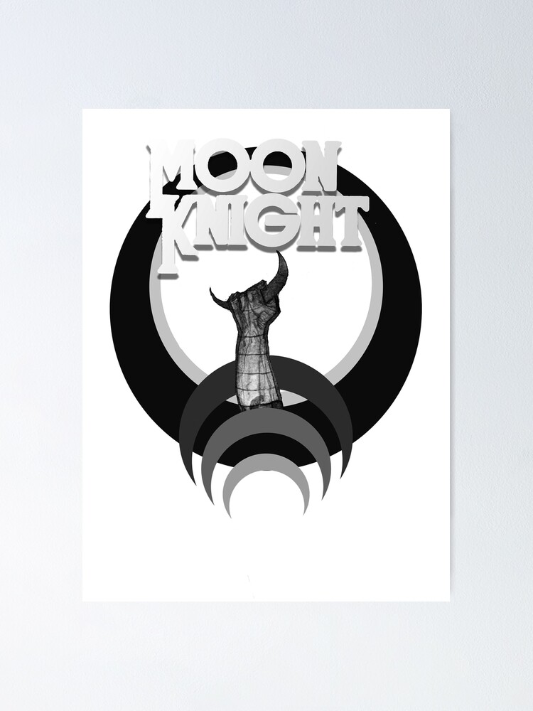 "Moon Knight Fanart logo" Poster for Sale by FloridFox | Redbubble