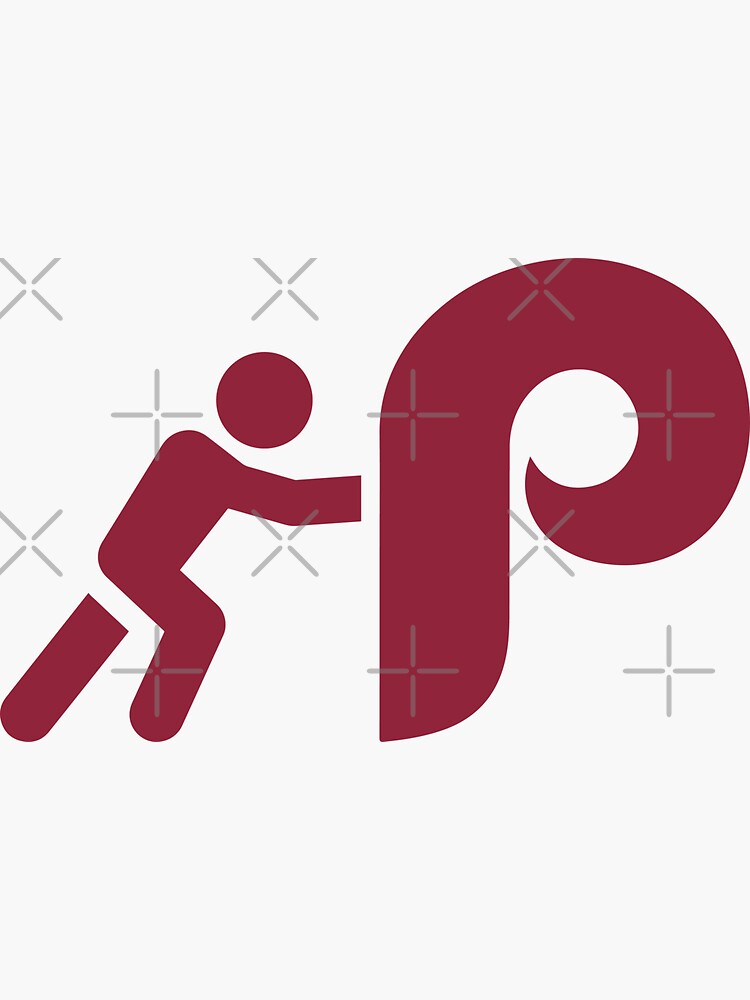 "Phillies - Pushin P" Sticker for Sale by Customzy | Redbubble