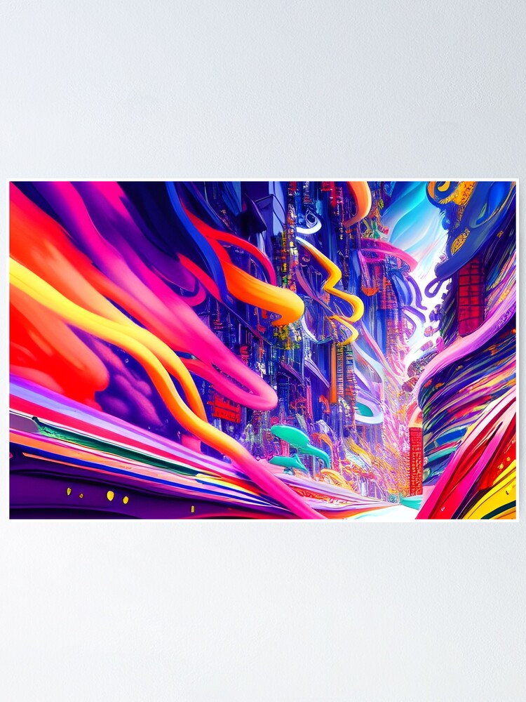 "Explosion of Abstraction - Colorful Abstract Art" Poster for Sale by ...