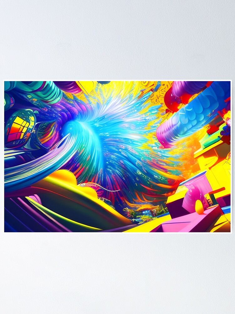 "Explosion of Abstraction - Colorful Abstract Art" Poster for Sale by ...