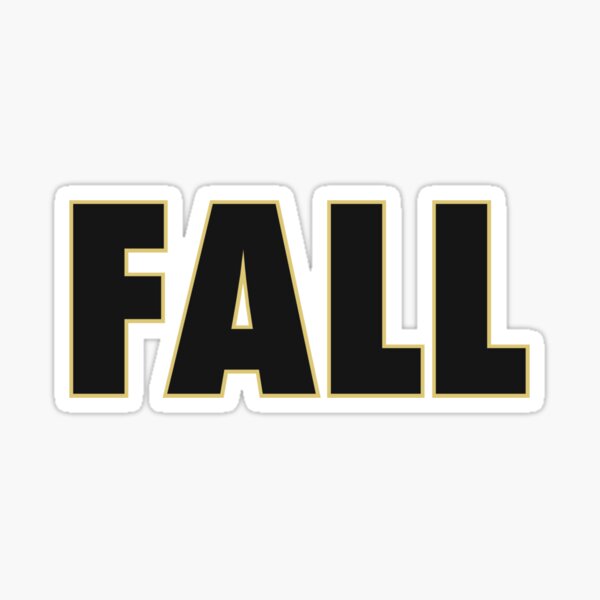 "Yellow Fall Outline " Sticker for Sale by SheeshStickerz | Redbubble