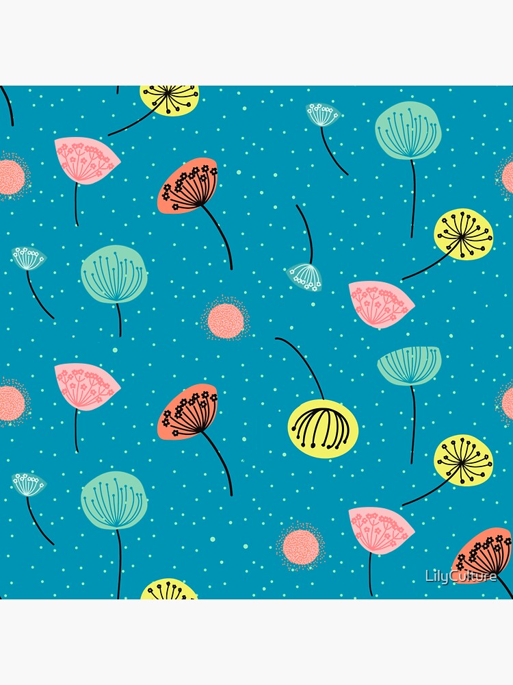 "MCM Flower Power " Sticker for Sale by LilyCulture | Redbubble