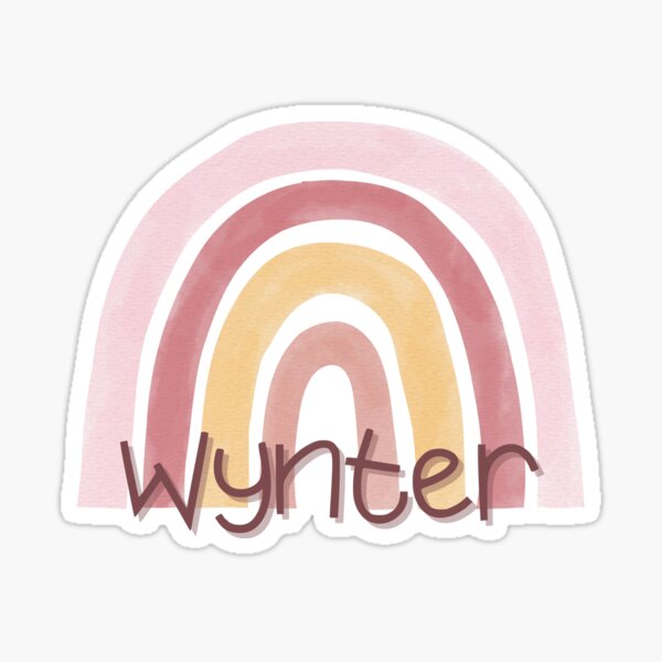 "Girl's Name - Wynter" Sticker for Sale by NamesLand | Redbubble