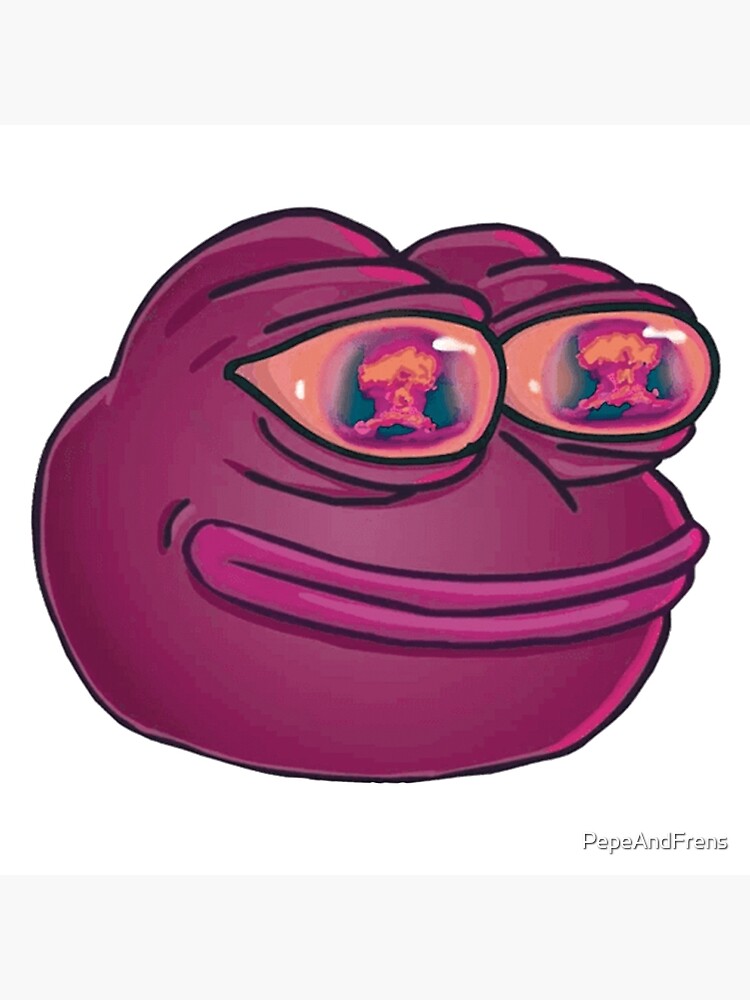 "Retro Explosive Pepe the Frog - Pink - Meme" Poster for Sale by ...