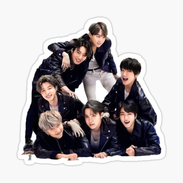 "Bts Smiling Group Photo OT7" Sticker for Sale by wonyugn | Redbubble