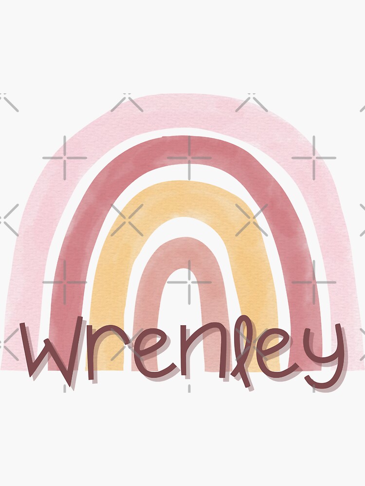 "Girl's Name - Wrenley" Sticker for Sale by NamesLand | Redbubble