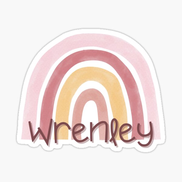 "Girl's Name - Wrenley" Sticker for Sale by NamesLand | Redbubble