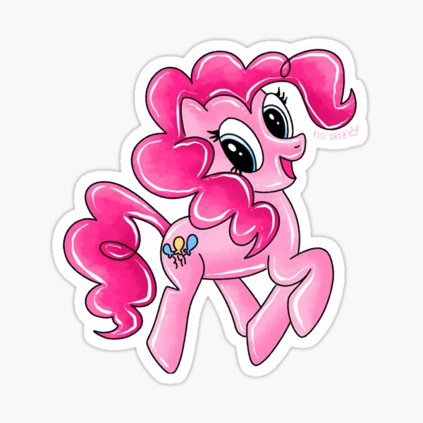 "pony pinkie pie" Sticker for Sale by Princessdrawss | Redbubble