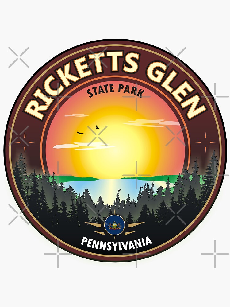 "Ricketts Glen State Park Pennsylvania landscape" Sticker for Sale by ...