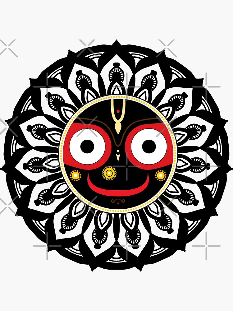 "Lord Jagannath " Sticker for Sale by Krishnavi | Redbubble