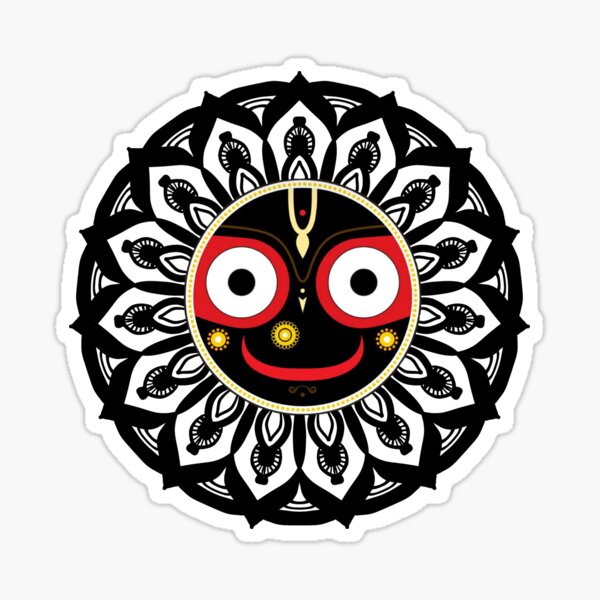 "Lord Jagannath " Sticker for Sale by Krishnavi | Redbubble