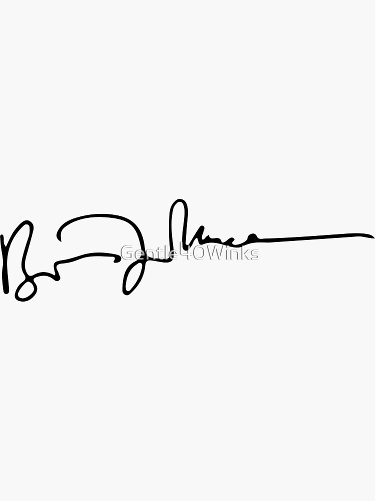 "Boris Johnson Signature" Sticker for Sale by Gentle40Winks | Redbubble
