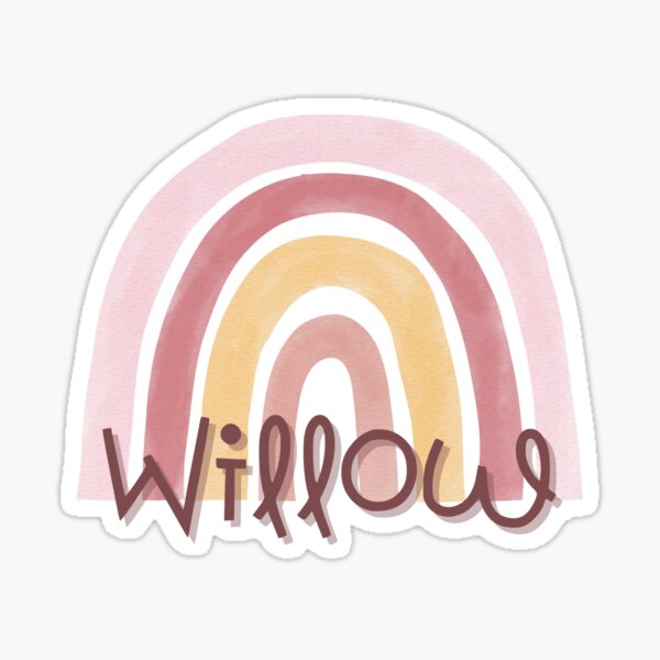 "Girl's Name - Willow" Sticker for Sale by NamesLand | Redbubble