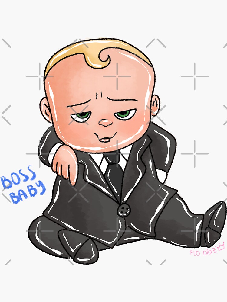 "boss baby" Sticker for Sale by Princessdrawss | Redbubble
