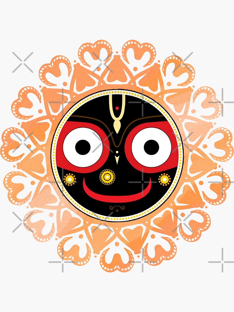 "Lord Jagannath " Sticker for Sale by Krishnavi | Redbubble
