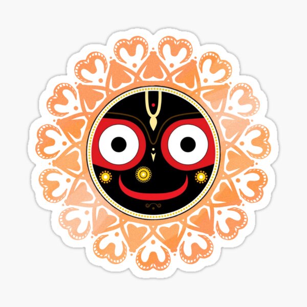 "Lord Jagannath " Sticker for Sale by Krishnavi | Redbubble