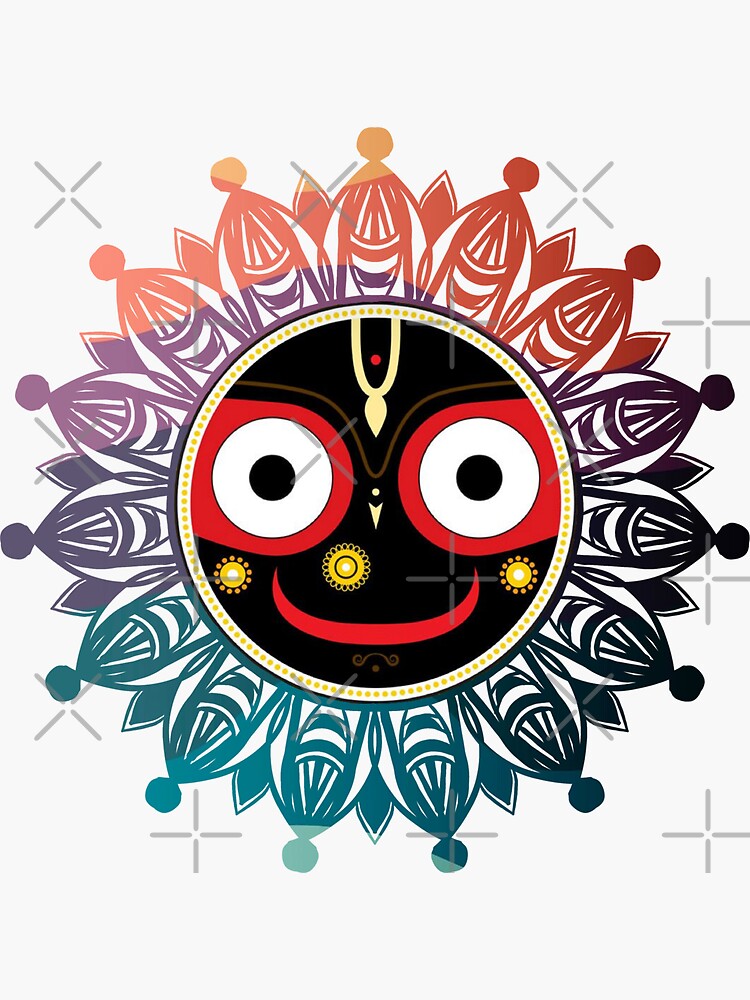 "Lord Jagannath " Sticker for Sale by Krishnavi | Redbubble