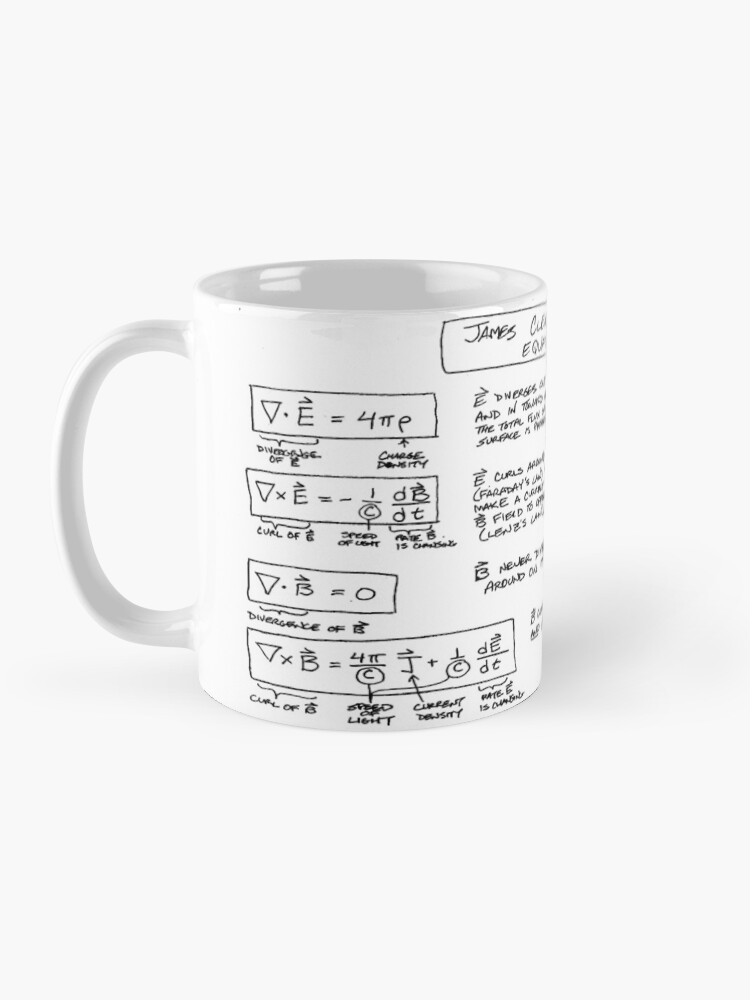 "Maxwell's Equations [light]" Coffee Mug for Sale by ThePhysicist R ...