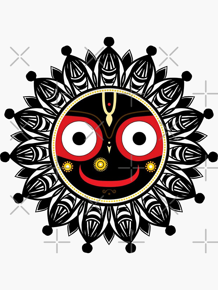 "Lord Jagannath " Sticker for Sale by Krishnavi | Redbubble