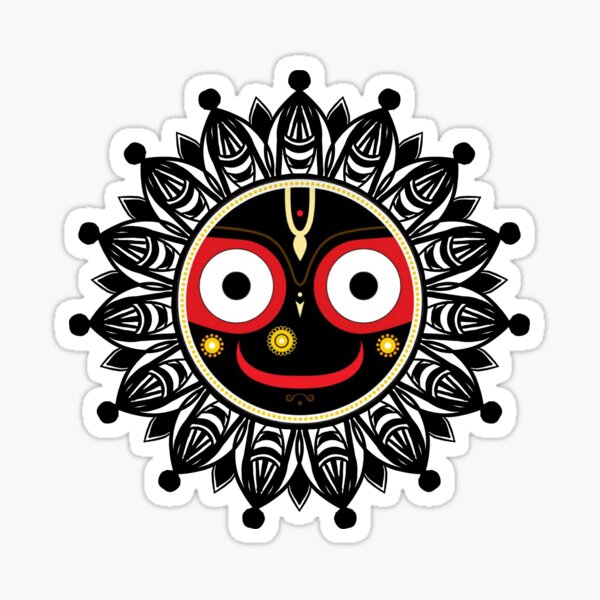 "Lord Jagannath " Sticker for Sale by Krishnavi | Redbubble