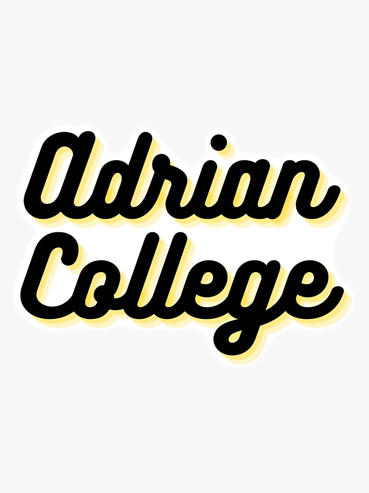 "Adrian college sticker" Sticker for Sale by designsbyagm | Redbubble