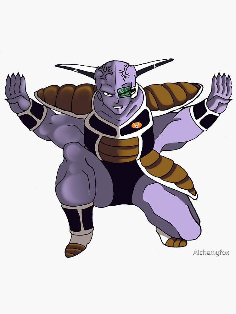 "Captain Ginyu" Sticker for Sale by Alchemyfox | Redbubble